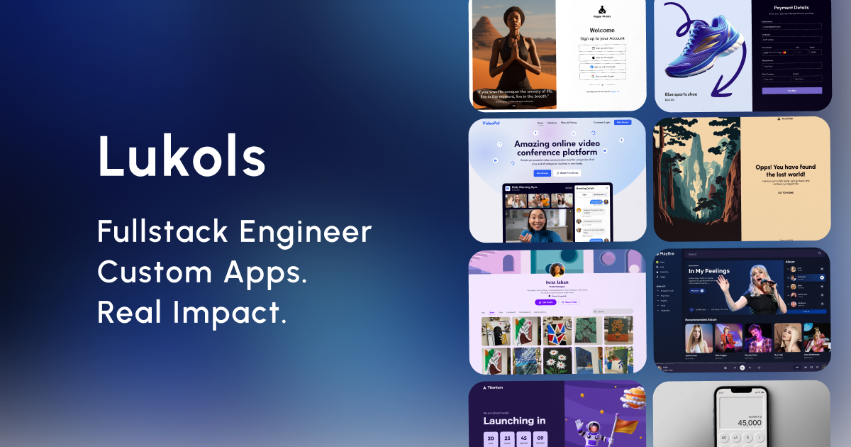 Lukols — Fullstack & Blockchain Developer